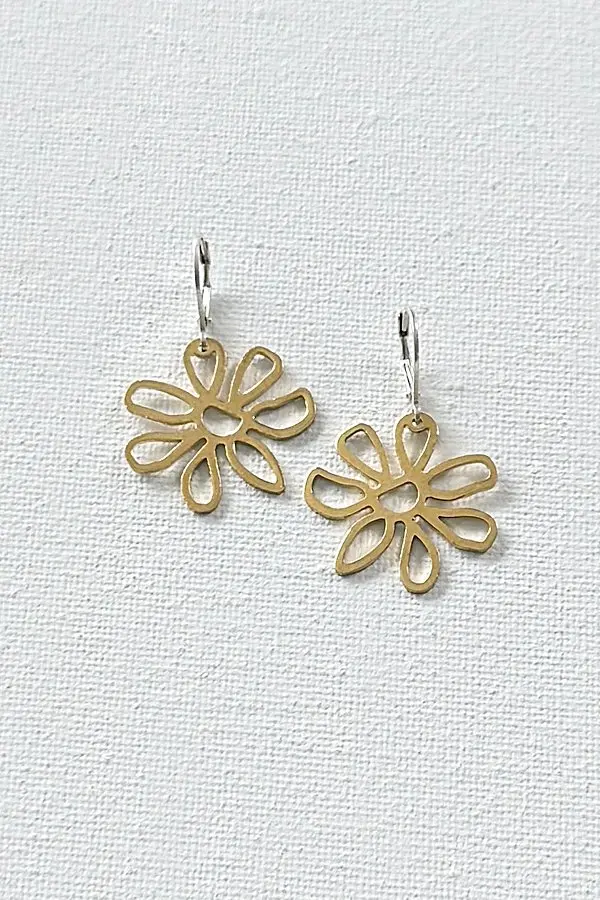 NANCY MELET Danica Flower Dangle Earrings