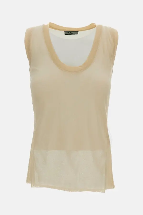 DURAZZI MILANO Tank Top - Beige