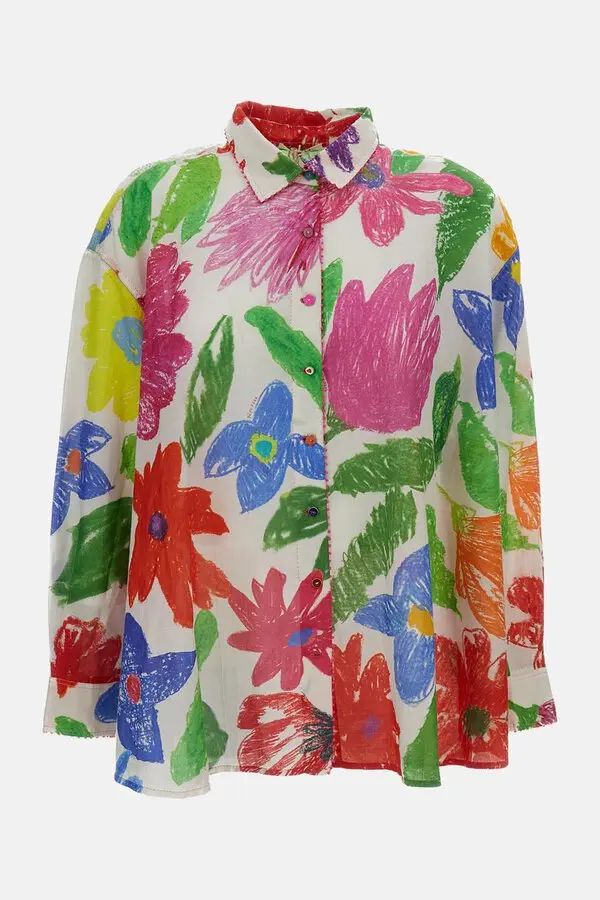 Pero Floral Print Shirt - Multicolor