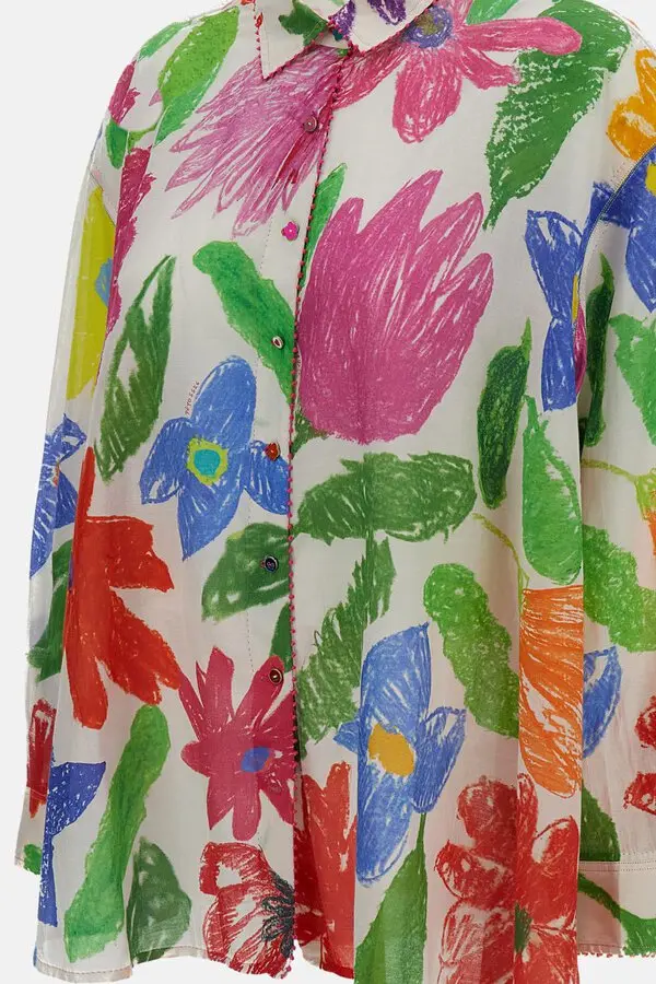 Pero Floral Print Shirt - Multicolor