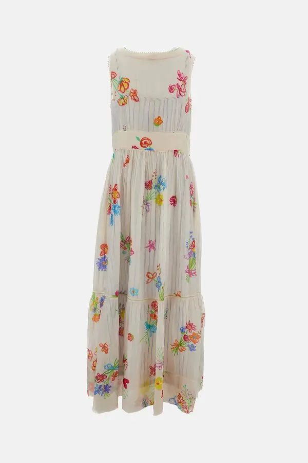 Pero Long Sleeveless Dress - Multicolor