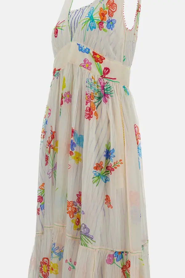 Pero Long Sleeveless Dress - Multicolor
