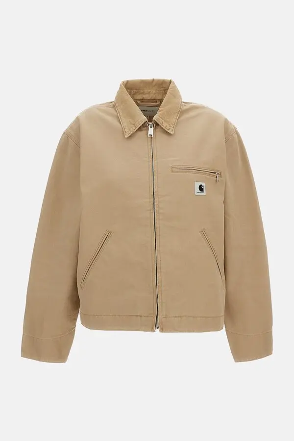 Carhartt Work In Progress Cotton Canvas Detroit Jacket - Beige