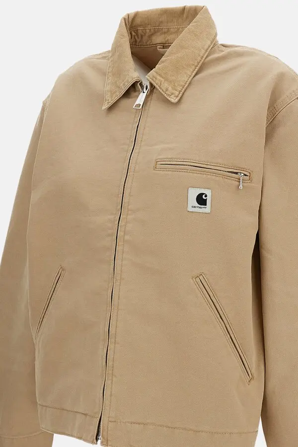 Carhartt Work In Progress Cotton Canvas Detroit Jacket - Beige