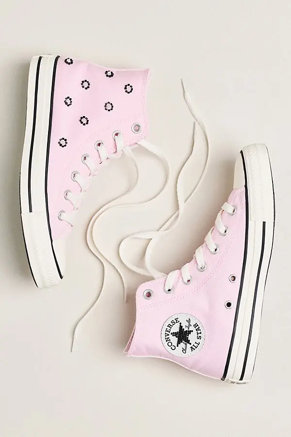 CONVERSE Chuck Taylor All Star Beaded High Top Sneakers - Pink