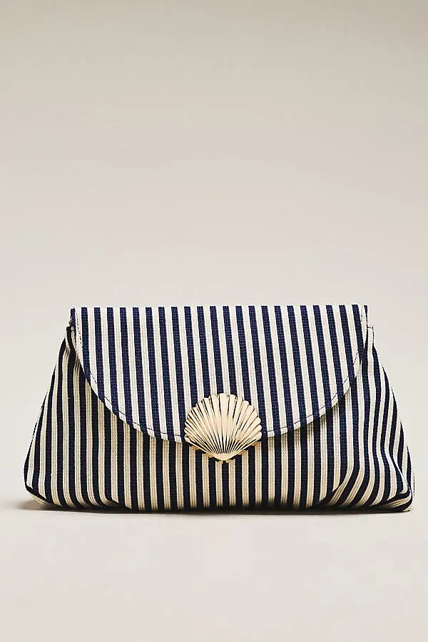 SHIRALEAH Nautical Clutch - Navy