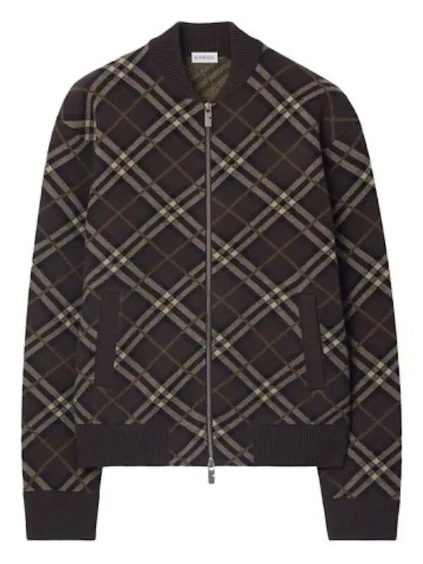 Burberry Check Zip-up Jacket