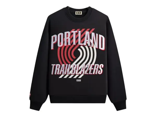 Kith Nba Allstar Portland Trail Blazers Nelson Crewneck Sweatshirt - Black