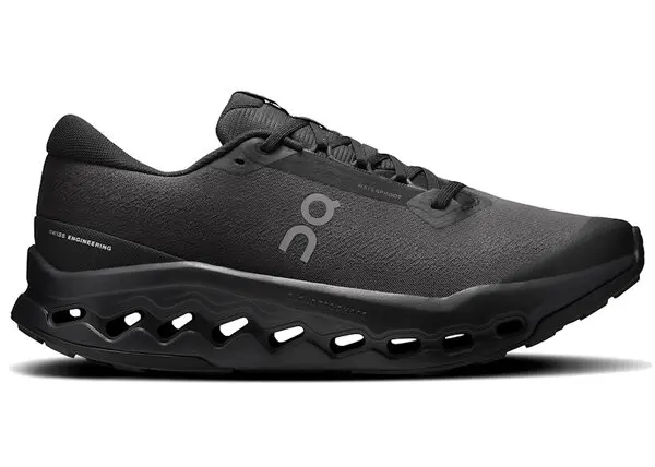 On Cloudsurfer Trail 2 Waterproof Sneakers - Black