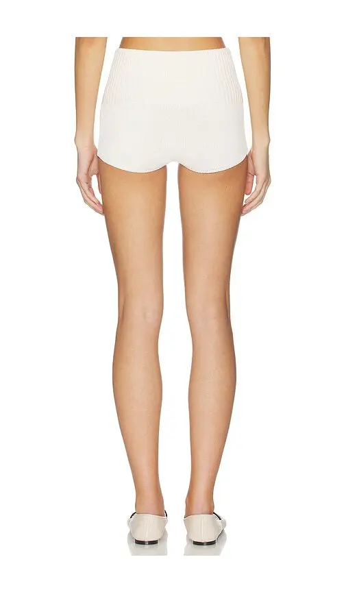 LOVERS AND FRIENDS Lanney Knit Mini Short - Ivory