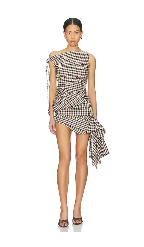 Lado Bokuchava Twirl Dress - Brown