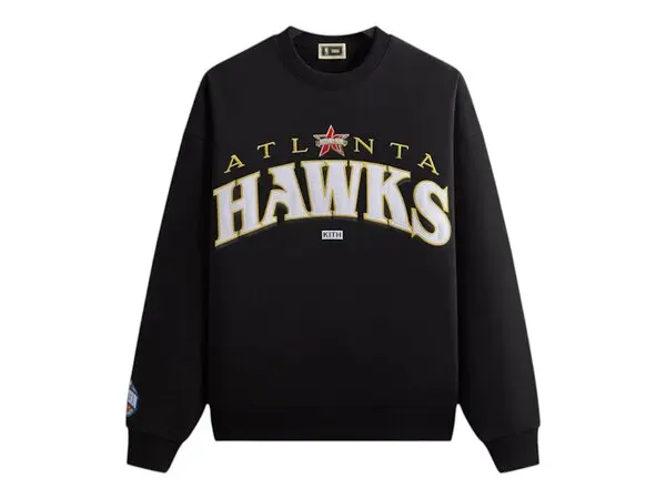 Kith Nba Allstar Atlanta Hawks Nelson Crewneck Sweatshirt - Black