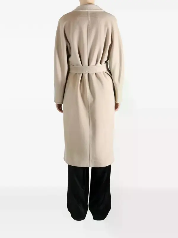 Max Mara Madame Belted Double-breasted Coat - Neutrals
