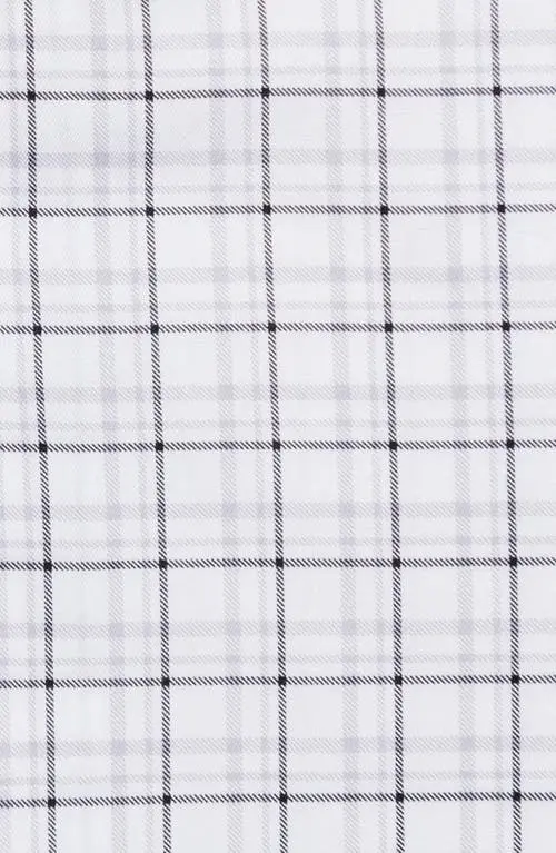 W.R.K Slim Fit Plaid Reworked Dress Shirt - White/grey