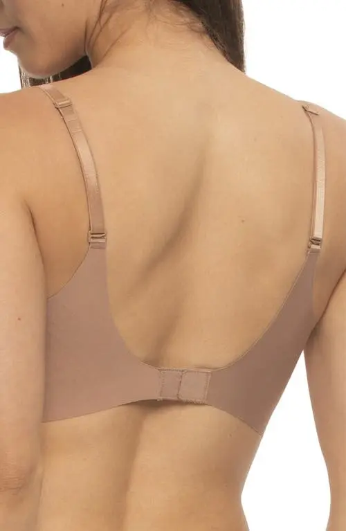 Felina Entice Longline Plunge Push-up Bra - Suede