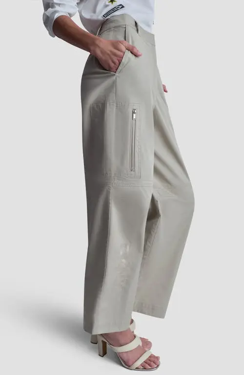 Dkny Stretch Cotton Poplin Cargo Pants - Pebble