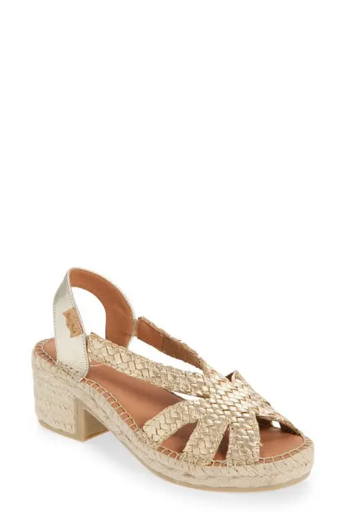 TONI PONS Doris Espadrille Sandal - Platinim