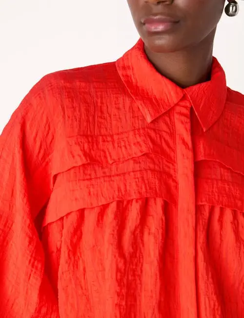 Whistles Textured Frill Detail Blouse