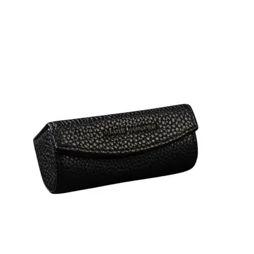 MARIE HUNTER Leather Lipstick Case - Noir