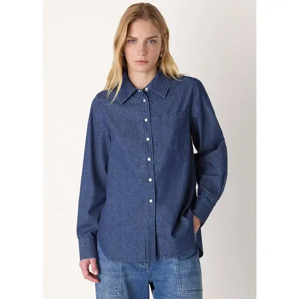 Whistles Pocket Detail Cotton Shirt
