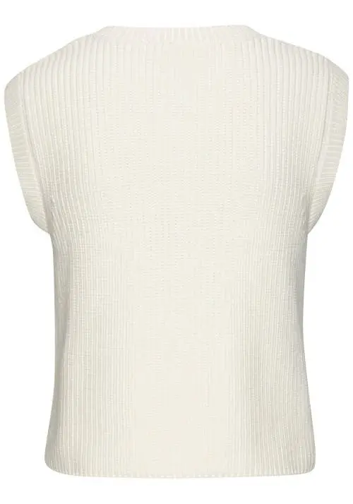 LASCANA Button Down Sweater Vest With Novelty Buttons