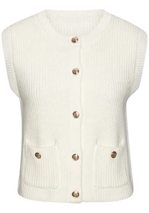 LASCANA Sleeveless Knit Sweater Vest