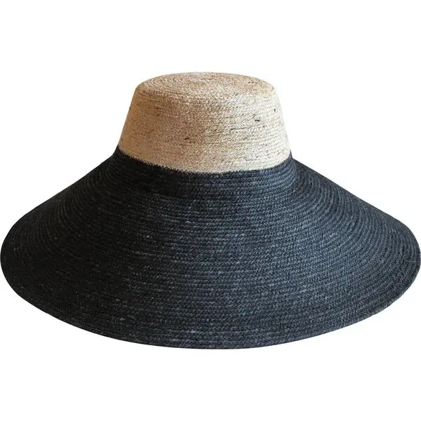 BRUNNA.CO Riri Duo Jute Straw Sun Hat - Black