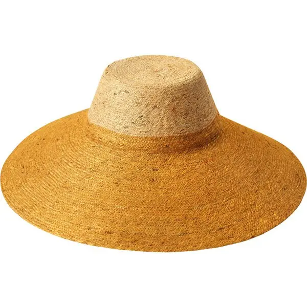 BRUNNA.CO Riri Duo Jute Straw Hat - Golden Saffron