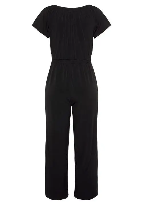 LASCANA Button Detail Culotte Jumpsuit