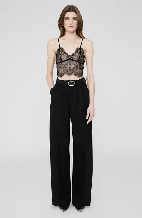 ANINE BING Lace Bralette - Black