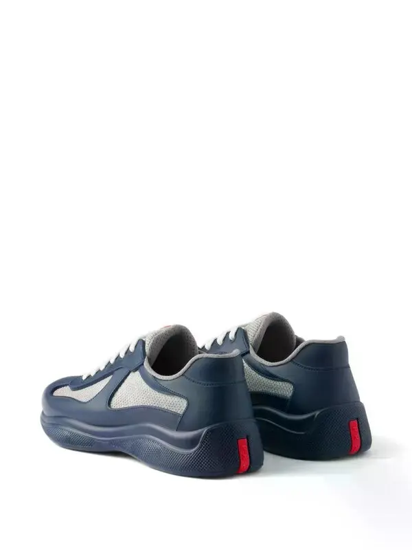 Prada America's Cup Bike Fabric Badge Sneakers - Blue