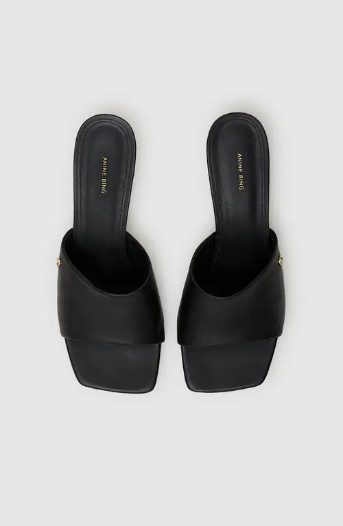 ANINE BING Jayden Mule Sandals - Black