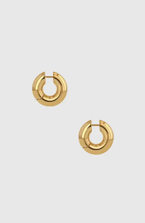 ANINE BING Bold Link Hoop Earrings - Gold