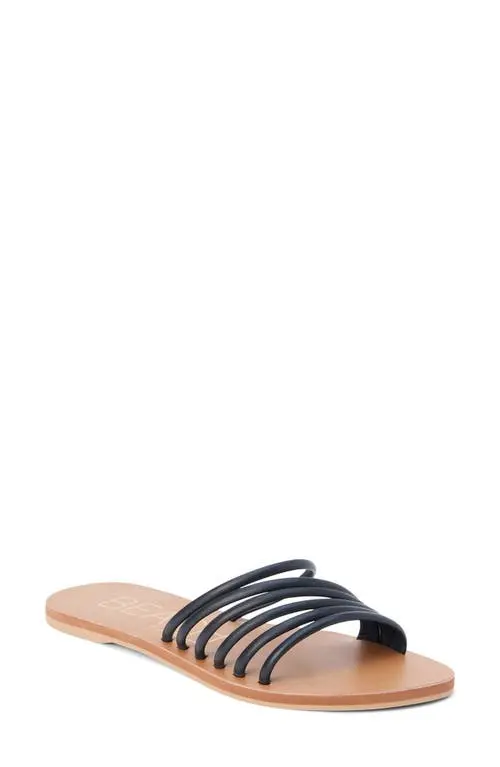 Matisse Cali Slide Sandal - Black Leather
