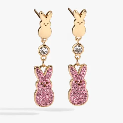 ALEX AND ANI Peeps® Statement Earrings - Pink