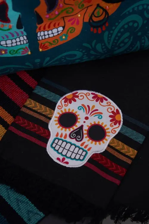 C&F HOME Sugar Skull Stripe Towel