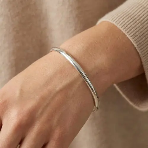 BLISS DIAMOND 6mm 18k Gold Plated Bangle