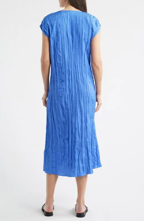 Eileen Fisher Cap Sleeve Silk Maxi Dress