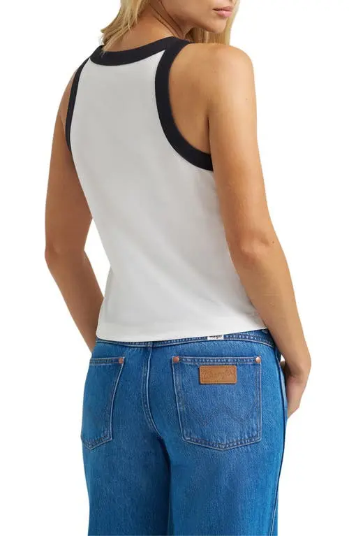 Wrangler Western Embroidered Ringer Tank