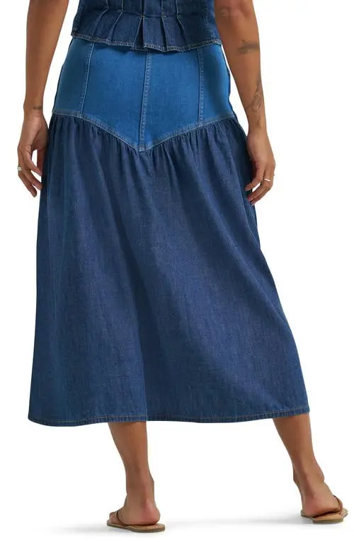 Wrangler Western Tiered Midi Skirt