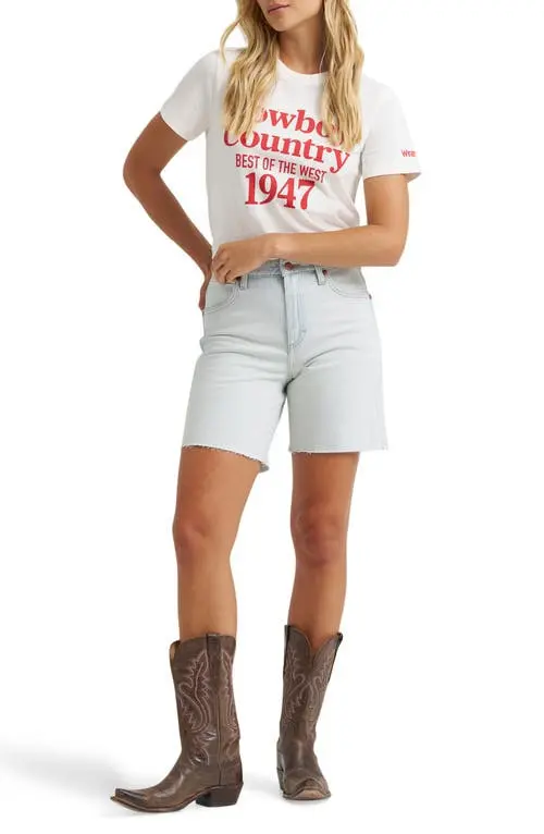 Wrangler Cowboy Cutoff Denim Longline Shorts