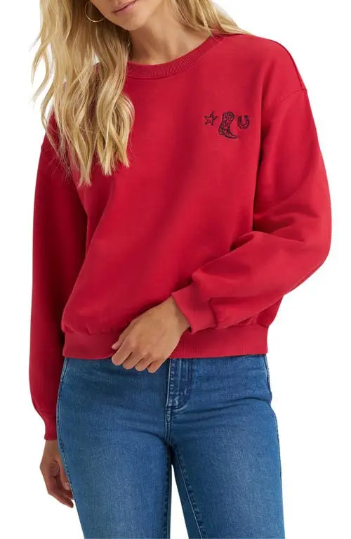 Wrangler Embroidered Pullover Sweatshirt