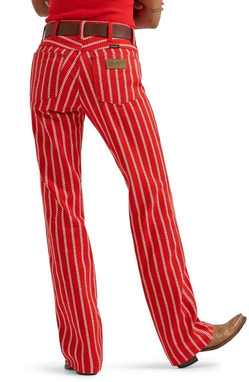 Wrangler Wranher Stripe Bootcut Jeans - Rope