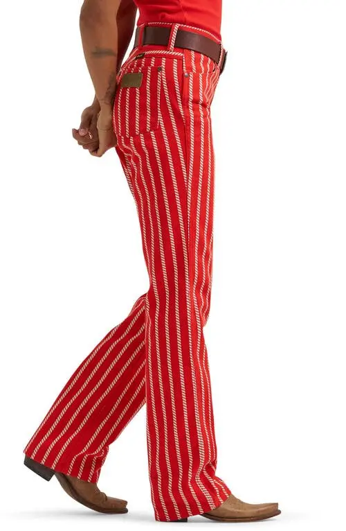Wrangler Wranher Stripe Bootcut Jeans - Rope