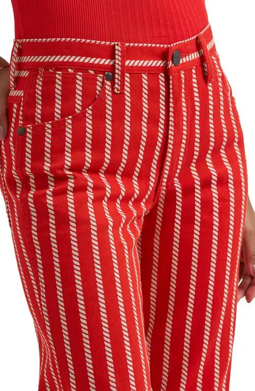Wrangler Wranher Stripe Bootcut Jeans - Rope
