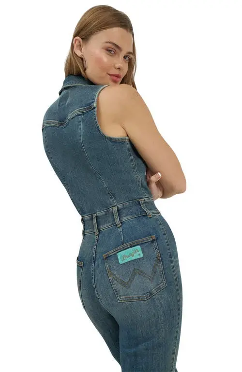 Wrangler X Lainey Wilson Sleeveless Flare Jumpsuit