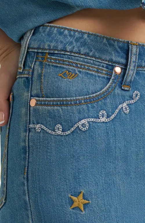 Wrangler X Lainey Wilson Embroidered Wide-leg Jeans