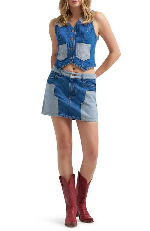 Wrangler Western Denim Miniskirt