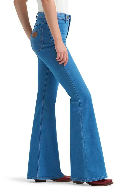 Wrangler Belted Flare Leg Jeans
