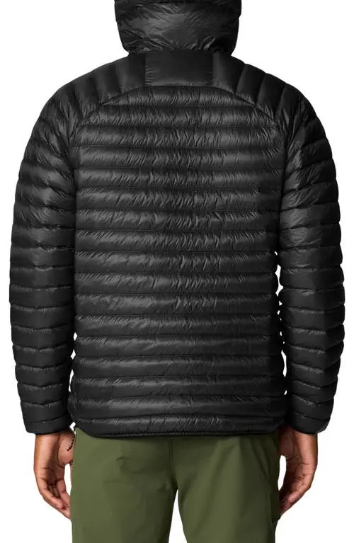 Mountain Hardwear Ghost Whisperer Hooded Packable 1000 Fill Power Down Puffer Jacket - Black